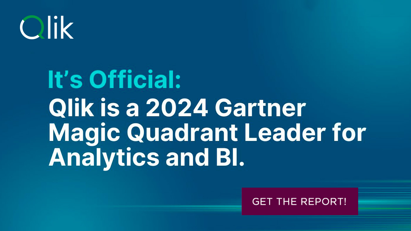 Qlik Leader in the 2024 Gartner Magic Quadrant for Analytics & BI Platforms